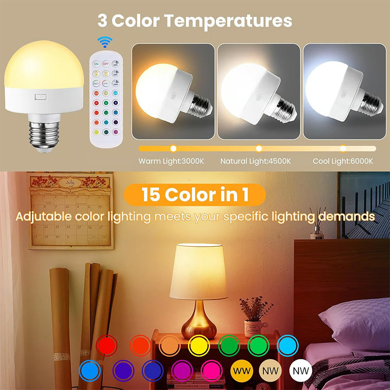 Rechargeable Light Bulbs with Remote Control – atlanzone